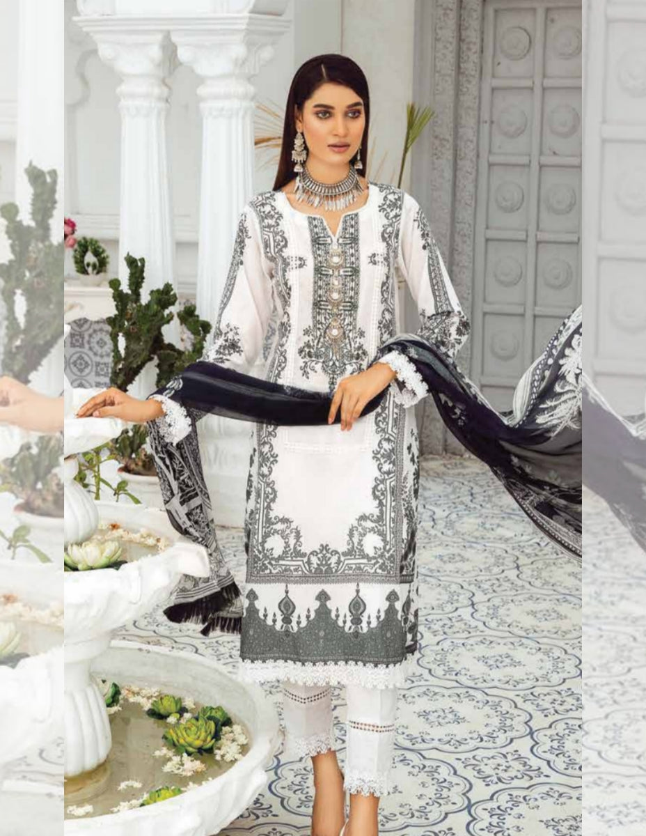 Dahlia Printed Lawn Collection 2023 by LALA | CENTAURUS– azzahcollection.com